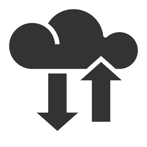 Cloud Data Technology Services Database Download Icon Vector Network 8049461 Vector Art At Vecteezy
