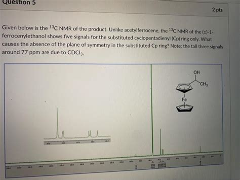 Solved Given Below Is The 13C NMR Of The Product Unlike Chegg Com