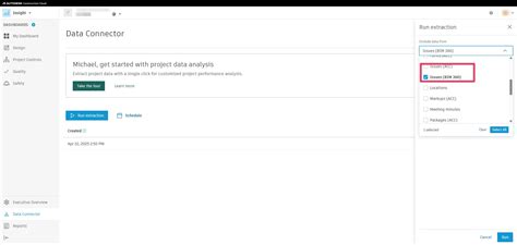 Cannot Export Bim 360 Issues Tables In Autodesk Data Connector Bim 360 Acc Any Longer