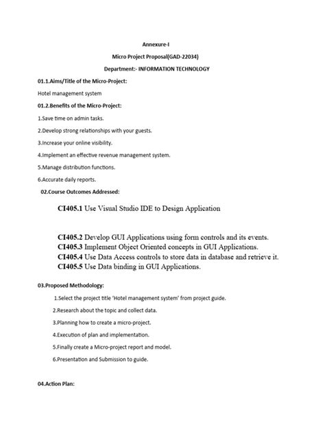 Gad Micro Project Pdf Application Software Software