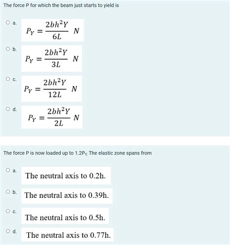 solved a solid rectangular beam of width b depth h and