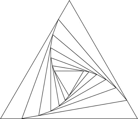 Tikz Pgf Drawing Rotated Triangles Inside Triangles Tex Latex