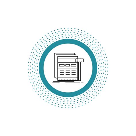 Internet Page Web Webpage Wireframe Line Icon Vector Isolated Illustration 12887483 Vector