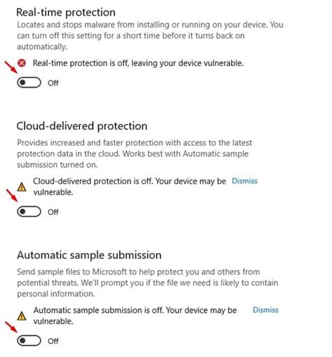How To Turn Off Real Time Protection In Microsoft Defender