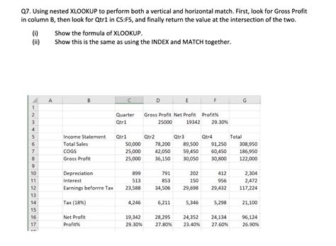 Solved Use Nested Xlookup To Perform Both A Vertical And