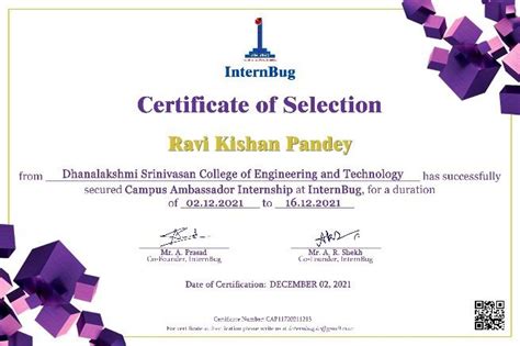 Ravi Kishan Pandey On Linkedin Internbug Intern Intern2021 Certificate