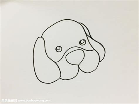 狗的眼晴和鼻子简笔画 简笔画图片大全 普车都