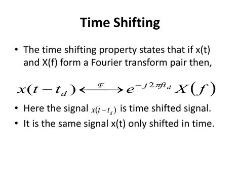 Properties Of Fourier Transform PPTX