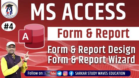 4 Database Using Ms Access Form And Report In Ms Access By Arvind Youtube