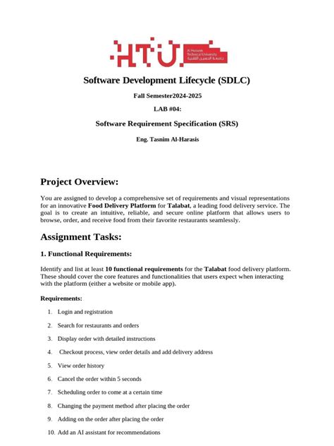 Lab04 Software Requirement Specification Pdf Usability Computing