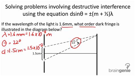 Destructive Interference Equation