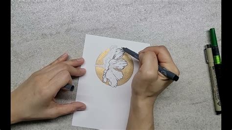 달숲공방 수채캘리 ️우아한분위기의 쿠레타케 동양화물감 금색사용해보세요 Calligraphy Watercolor 쉬운그림 Youtube