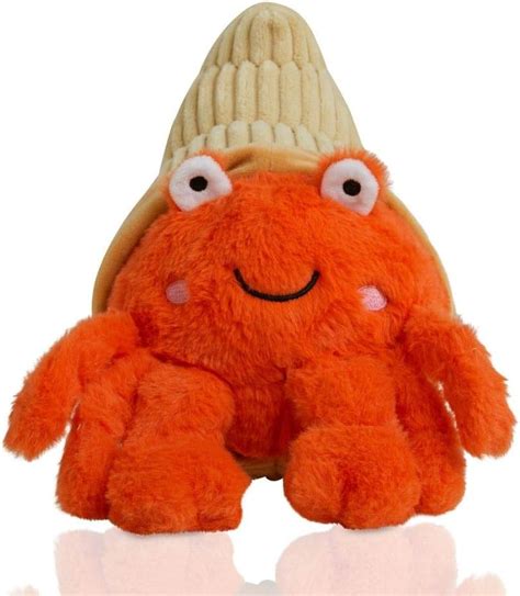 Hermit Crab Soft Toy Orange Stuffed Plush Cuddly Toy With Shell