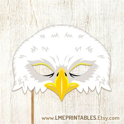 Bald Eagle Mask Printable Halloween Costume