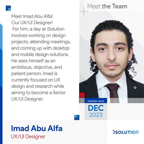 Isolution On Linkedin Uxuidesigner Meetourteam