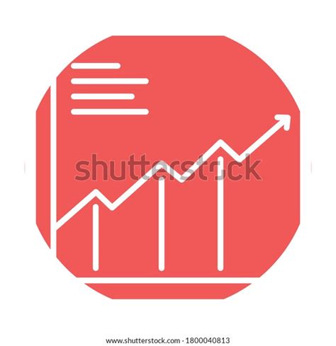 Diagram White Glyph Color Background Vector Stock Vector Royalty Free 1800040813 Shutterstock
