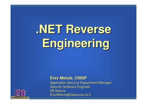 Net Reverse Engineering Owasp