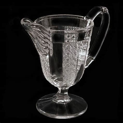 Eapg Cream Pitcher In The Paneled Cane Pattern Reuzeit Emporium