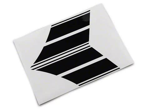 Sec10 Mustang Pinstriped Hash Marks Gloss Black 389557 24 25 Mustang