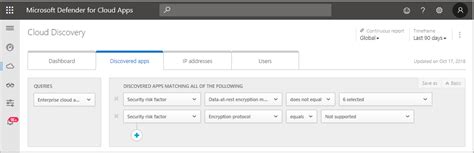 探索到的應用程式篩選和查詢 microsoft defender for cloud apps microsoft learn
