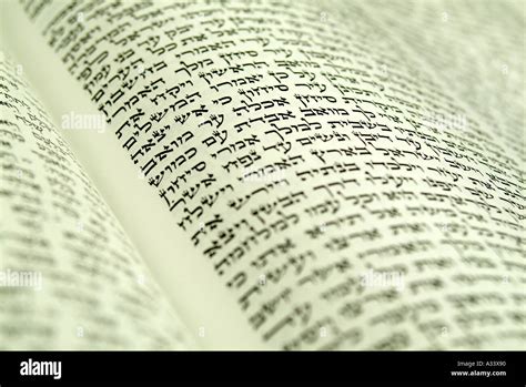 Hebrew Torah Script Stock Photo Alamy