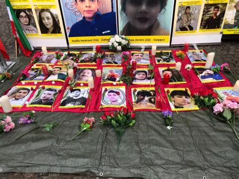 کپنهاگ نمایشگاه تصاویر شهدای قیام در همبستگی با قیام سراسری مردم ایران ۱۰بهمن