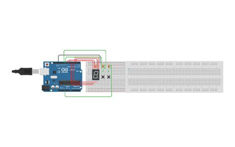 Circuit Design 7 Segment Tinkercad