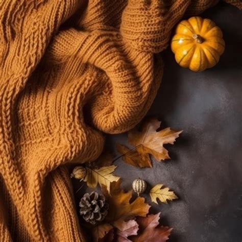 Premium Ai Image Autumn Fall Leaves Background Illustration Ai Generative