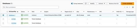 Get Started With The Multi Tenant Feature Of Amazon Rds For Oracle