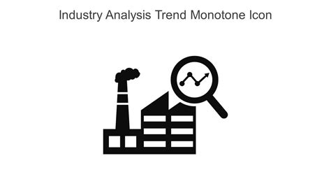 Industry Analysis Trend Monotone Icon In Powerpoint Pptx Png And