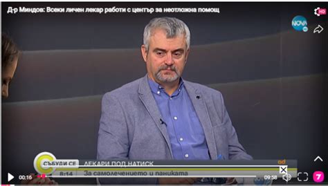 Д р Миндов Всеки личен лекар работи с център за неотложна помощ