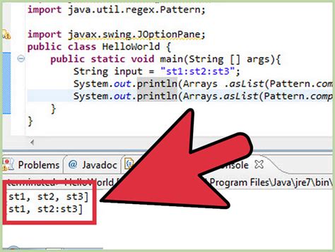 Cómo dividir cadenas en Java 3 pasos con fotos
