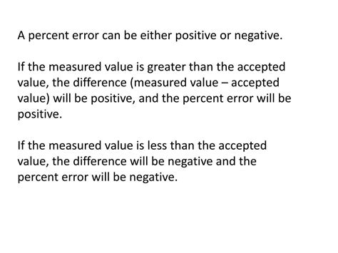 PPT Percent Error PowerPoint Presentation Free Download ID