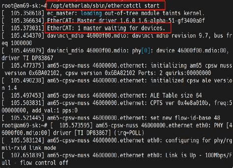 Am69port Ethercat Master To Am69 And Connect The Slave Processors Forum Processors Ti