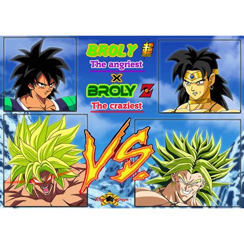 Broly Dbs Vs Broly Dbz By Kinggonga On Deviantart