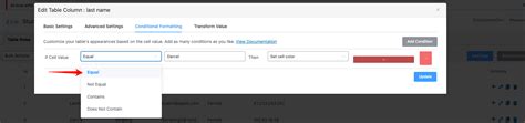 Conditional Formatting In Ninja Tables