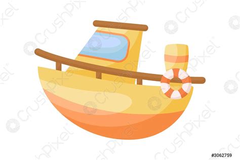 Yellow Boat Clipart Picture
