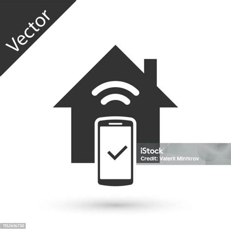 회색 스마트 홈흰색 배경에 고립 된 원격 제어 시스템 아이콘 벡터 일러스트 0명에 대한 스톡 벡터 아트 및 기타 이미지 0명 개념 그래픽 사용자 인터페이스 Istock