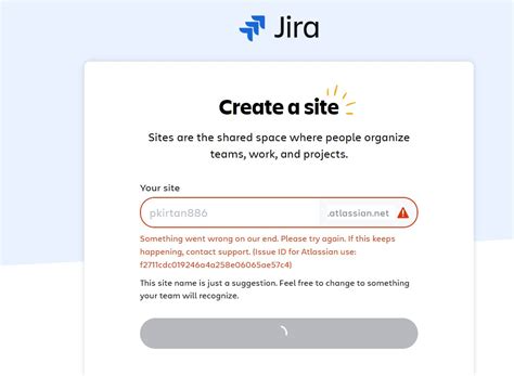 Creating Account On Cloud Showing Error
