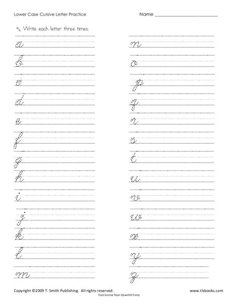 Lower Case And Upper Case Cursive Letters Worksheet For 3rd 4th Grade
