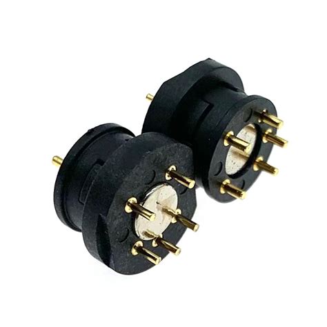 ☢5 Pin Waterproof Magnetic Pogo Pin Connector Pogopin Male Female