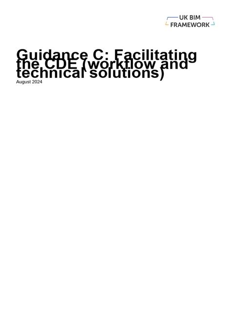 Guidance C Facilitating The Cde Workflow And Technical Solutions Pdf