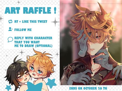 Art Raffle Twitter By Pinkume On Deviantart