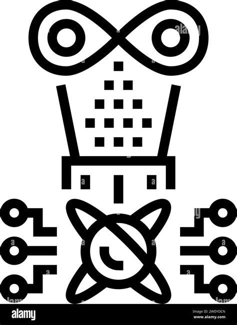 Holography Quantum Technology Line Icon Vector Illustration Stock Vector Image And Art Alamy