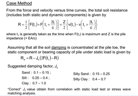 Pda High Strain Dynamic Load Test Pile Driving Analyzer Eng Tips