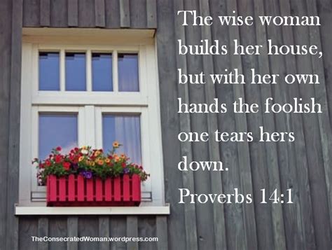 Verse Of The Day Proverbs 14 1 Artofit