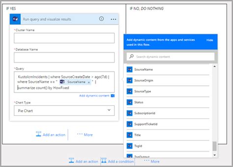 usage examples for azure data explorer connector to power automate