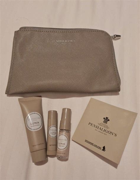 New Penhaligons Travel Amenities Pouch Set By Singapore Airlines Penhaligons Quercus Or Luna