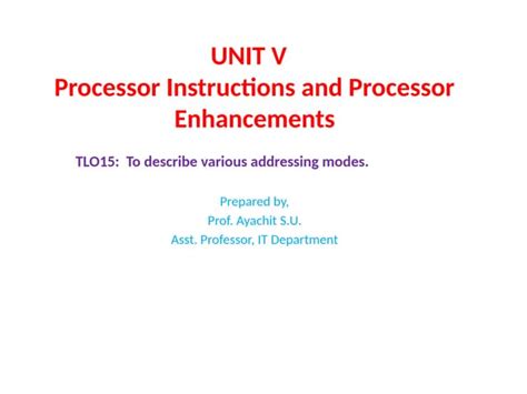 Address Mode Adress Mode Mode Of Adressing Addressingmodespptx