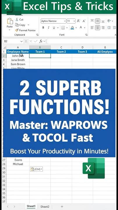 Excel 365 Two Superb Functions Learn Excel Excel Exceltricks Exceltips Shorts Youtube